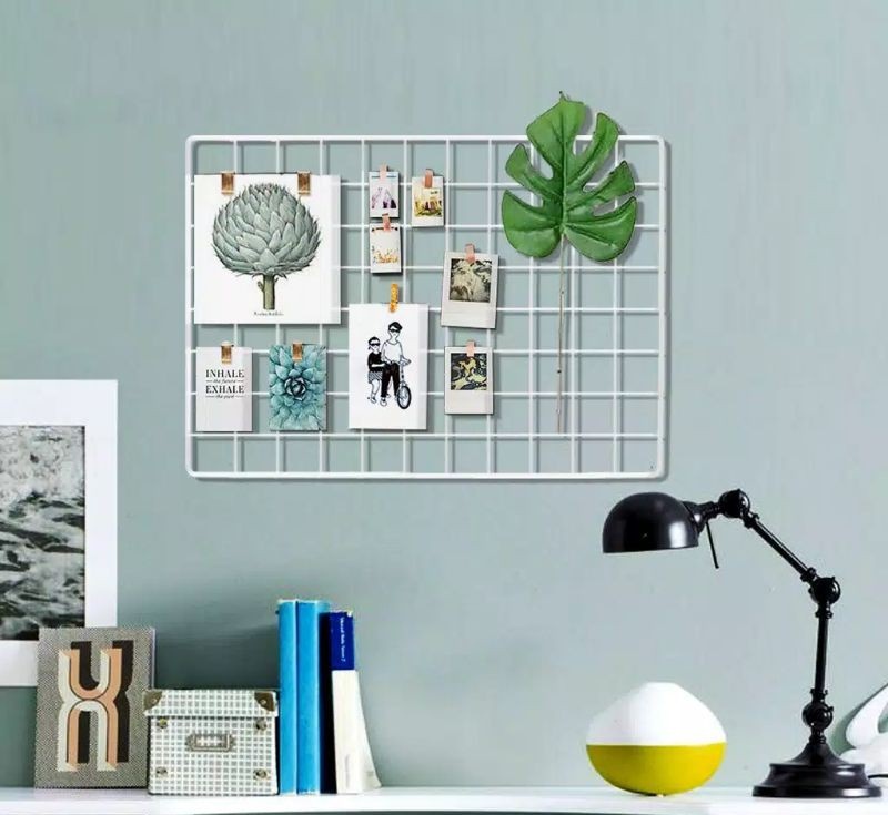 wire grid wall black /white mesh jaringan ram besi tebal 35x35 | Lazada ...