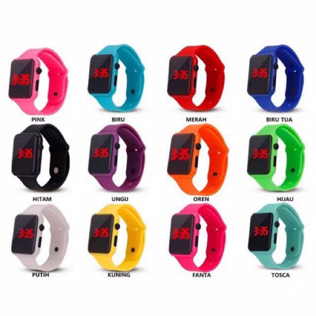 Jam Tangan LED Digital Watch Pria Karet Keren Souvenir Fashion | Lazada ...