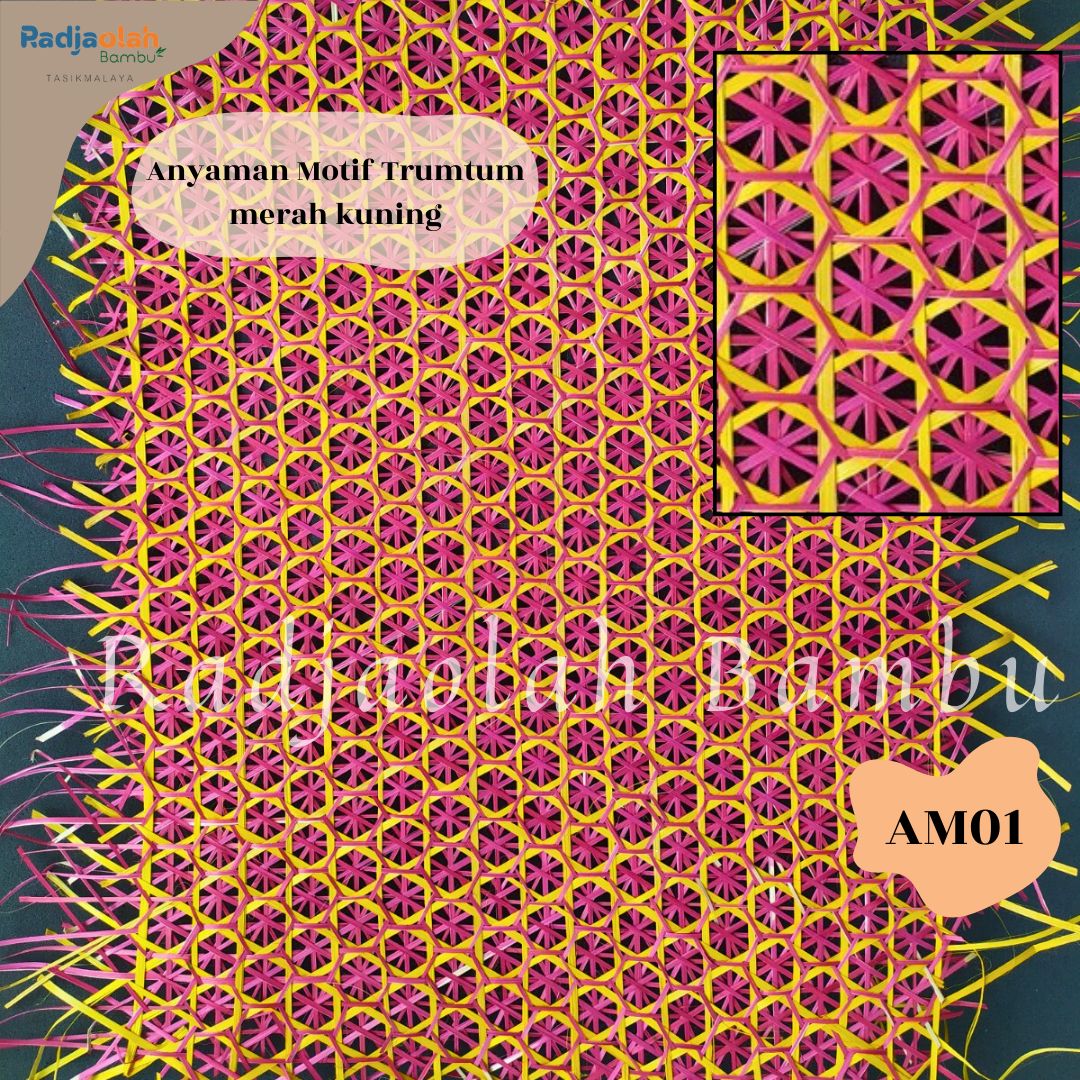 Lembar Anyaman Bambu Motif Berwarna Cantik / anyaman bambu/ bahan ... Lembar Anyaman Bambu Motif Berwarna Cantik / anyaman bambu/ bahan ...