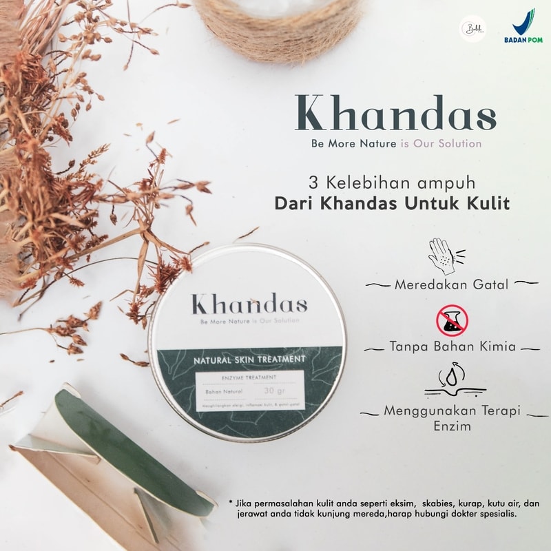 Khandas Natural Skin Treatment 30gr Asli Original / Salep Khandas Obat ...