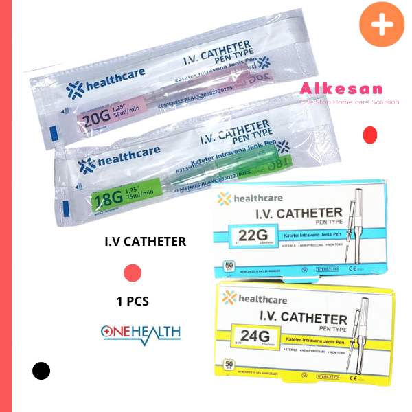 Catheter Onehealth Jarum I.V. Kateter Cateter Abocath Kateter Intravena ...