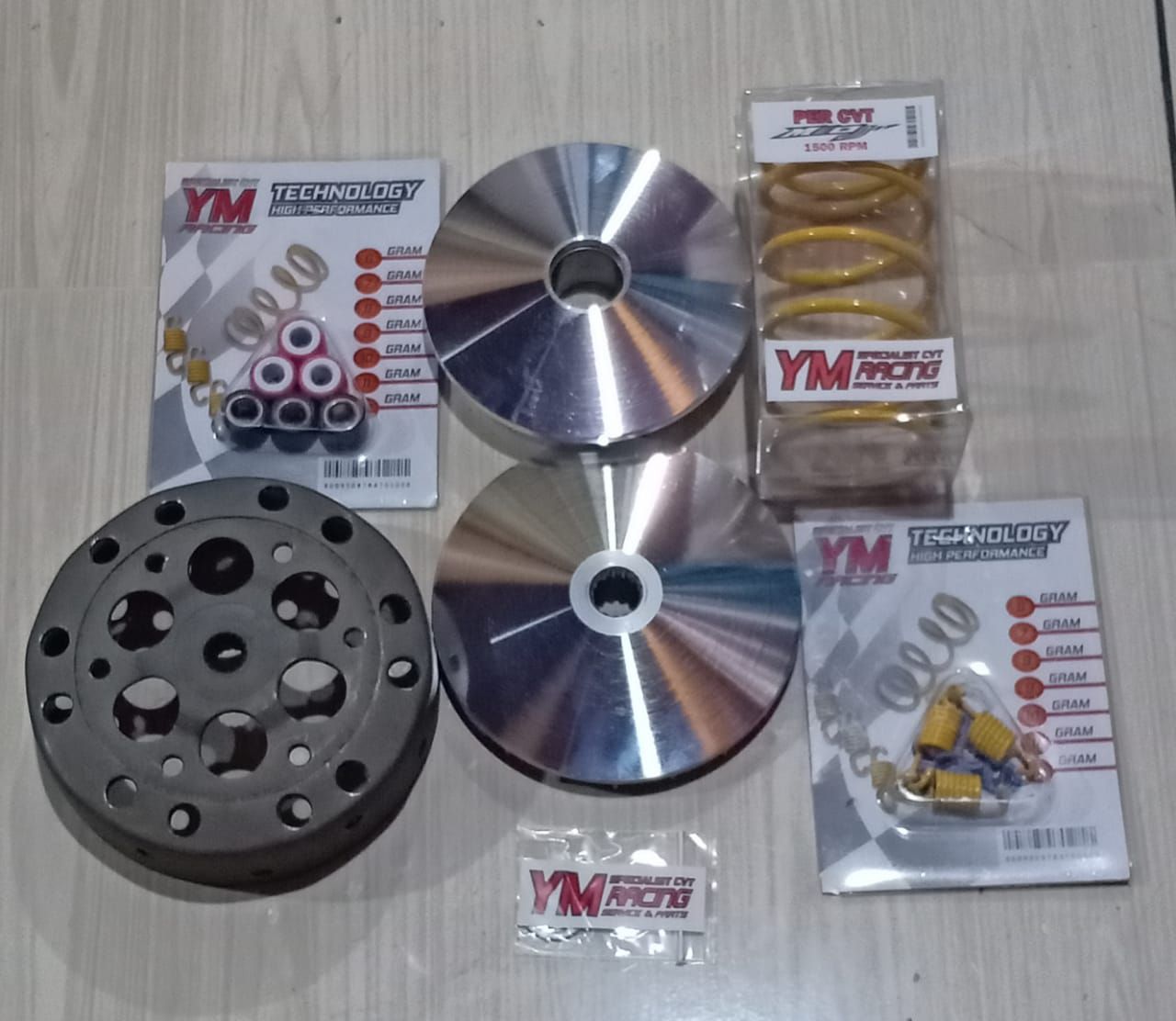 PAKET UPGRADE FULL CVT 1500 RPM UNTUK SEGALA MOTOR MATIC / FULL UPGRADE ...