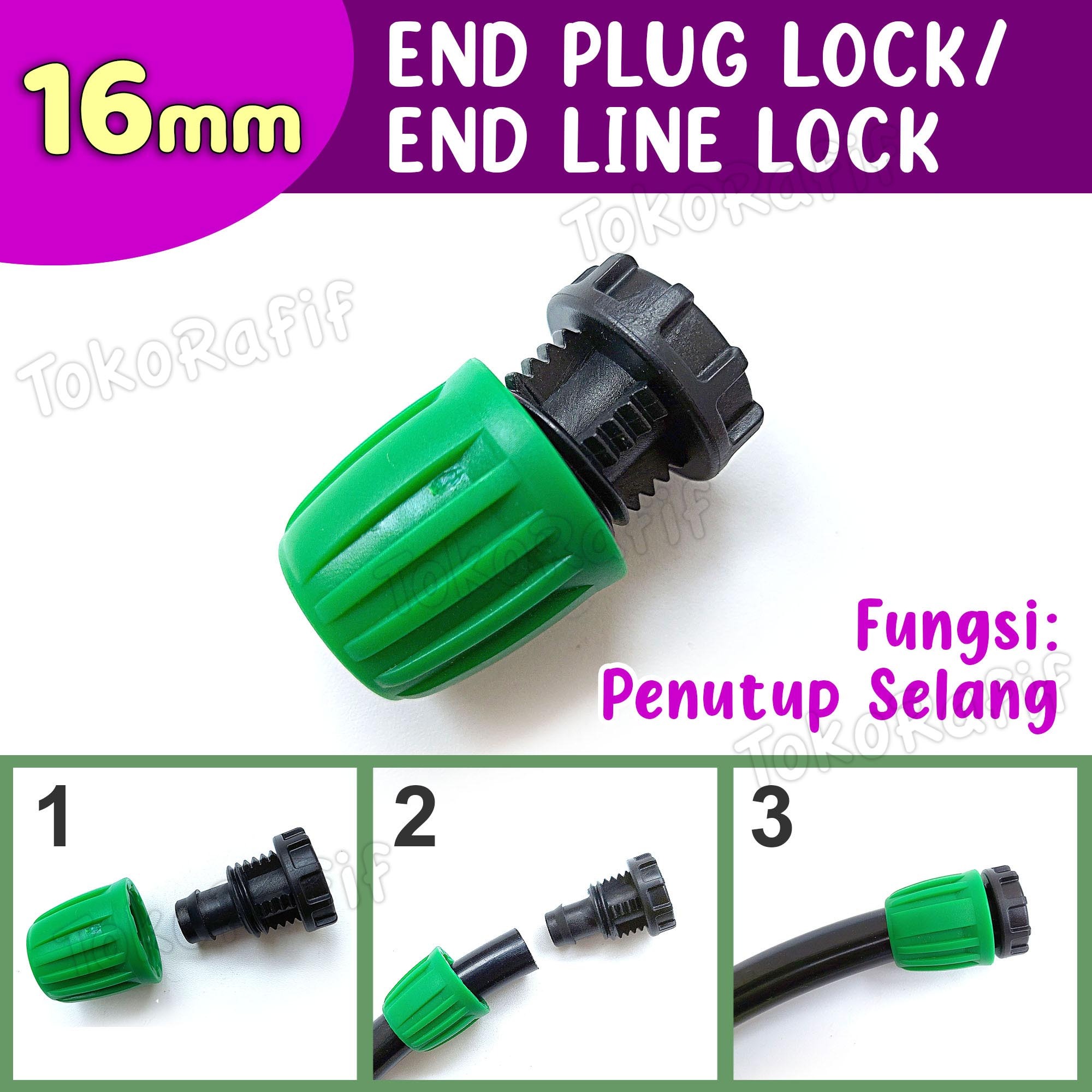 Nepel End Plug 16mm Lock praktis pasangnya | Lazada Indonesia