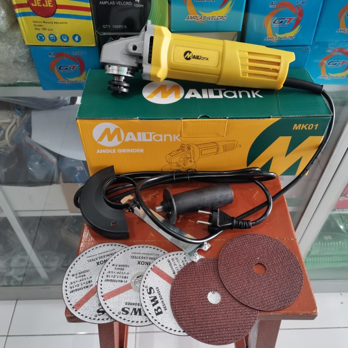 Mesin gerinda tangan 4" heavy duty Mailtank MK01 gurinda grenda 4 inch ...