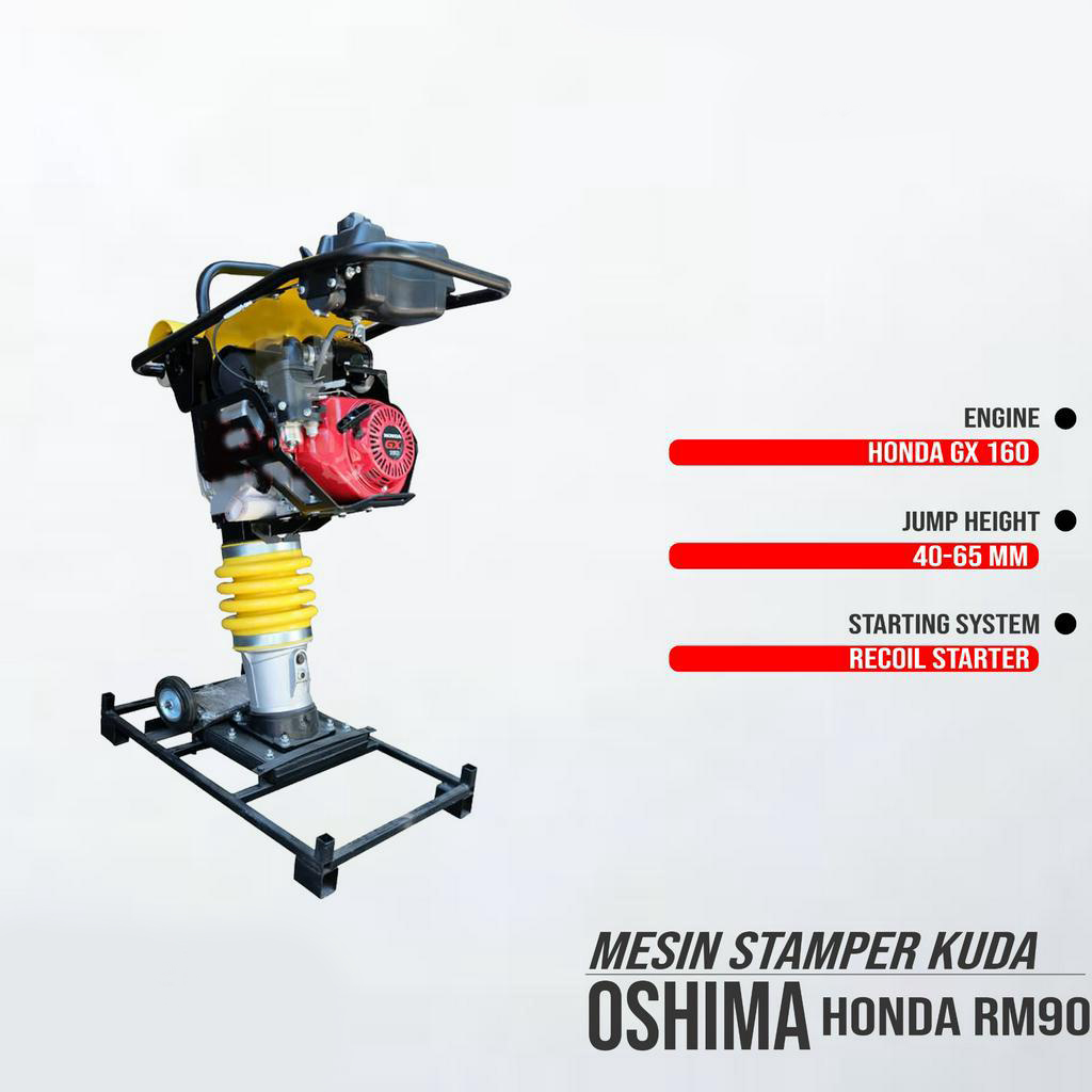 HONDA OSHIMA RM90HA Mesin Stamper Kuda Stemper Pemadat Tanah | Lazada ...
