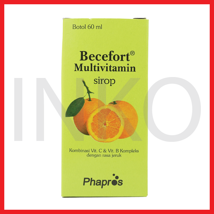 BECEFORT MULTIVITAMIN SIRUP RASA JERUK 60ML | Lazada Indonesia
