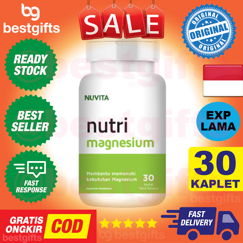 NUVITA NUTRI MAGNESIUM 350 MG UNTUK METABOLISME DAN MENGURANGI KRAM 30 ...