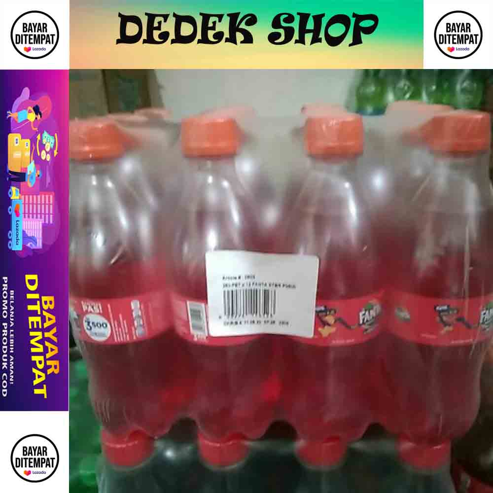 Fanta Botol Rasa Stroberil Minuman Soda 250ml Isi 12pcs - Cod Dedek ...