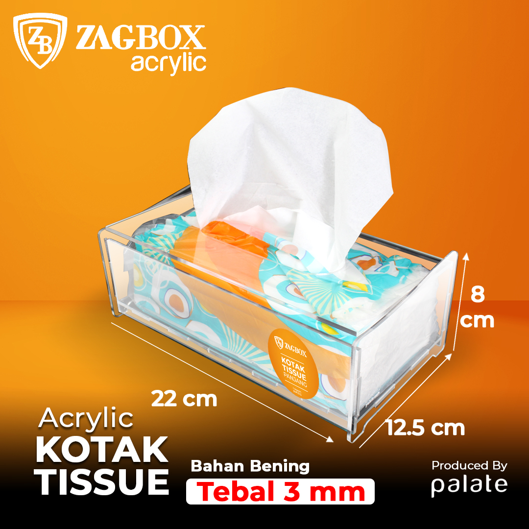 Acrylic Tempat Tissue Besar - Tissue Box Besar- Display Tissue Akrilik ...