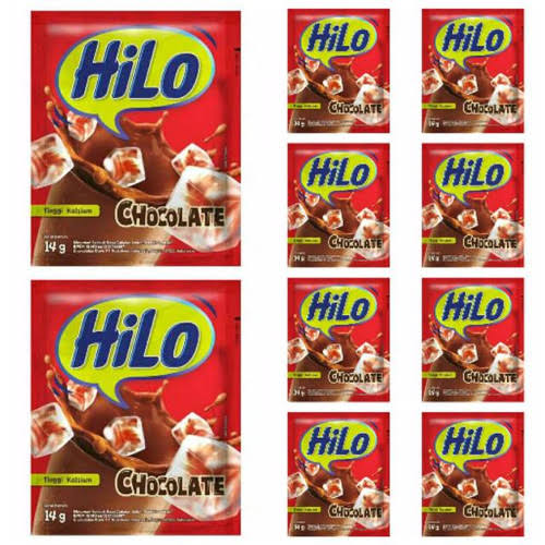 Minuman coklat hilo chocolate renceng ( 10 x 14 gr) minuman tinggi ...