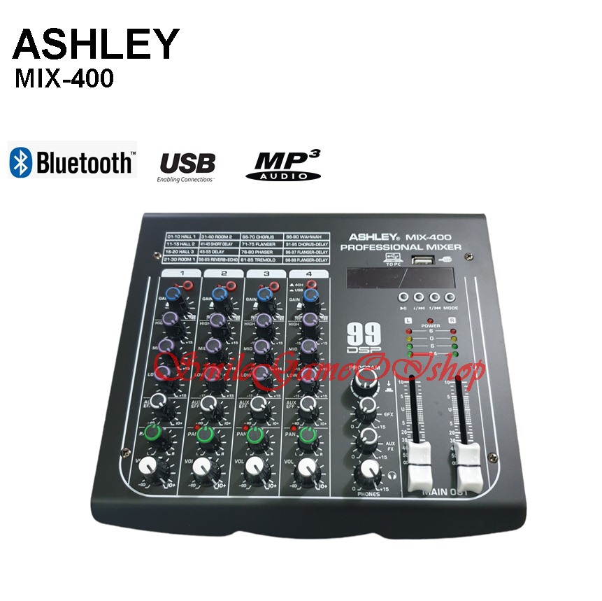 Mixer Ashley MIX-400 4channel Bluetooth New | Lazada Indonesia