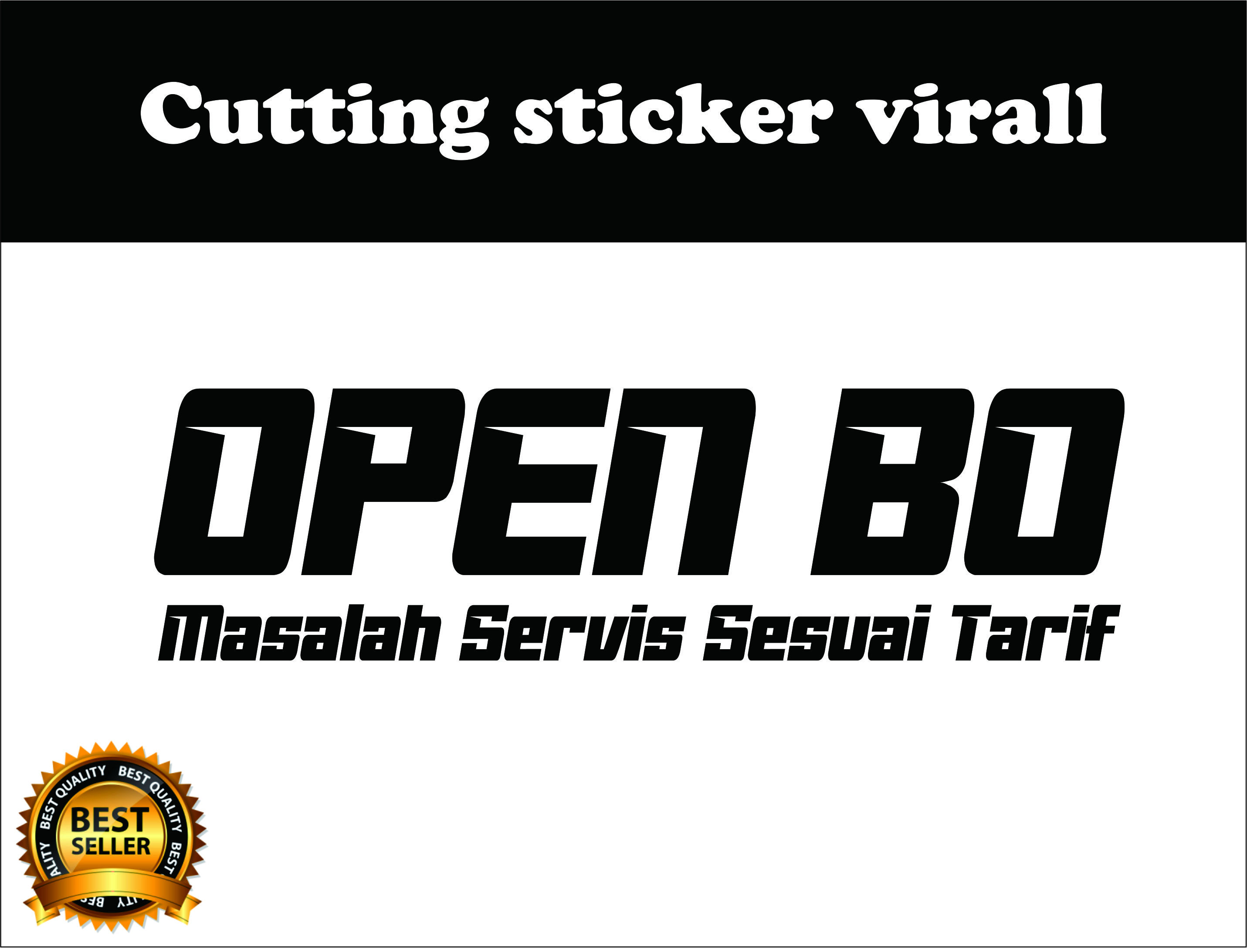 Cutting sticker terbaru open bo / kating stiker terbaru open bo ...