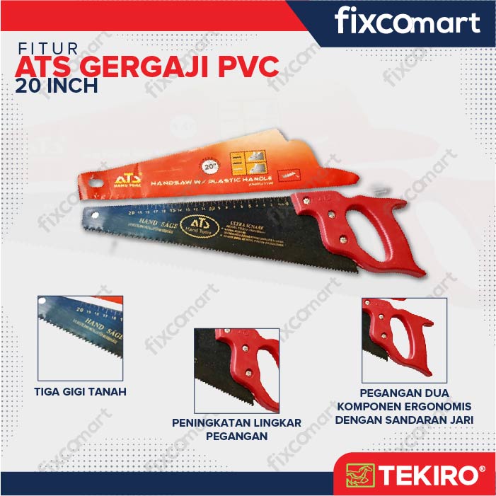 ATS Gergaji Kayu Gagang PVC 20 inch | Lazada Indonesia