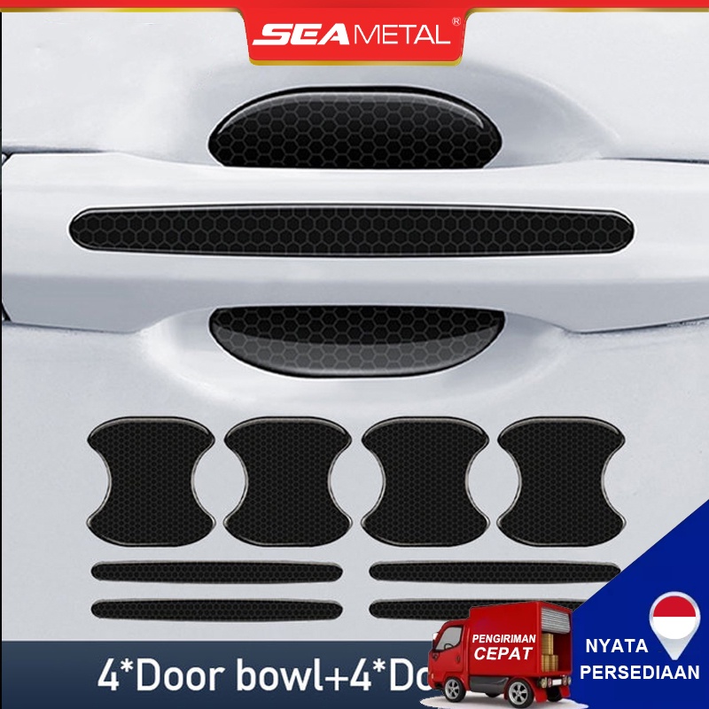 stiker carbon handle pintu mobil honda stiker pengaman handle pintu ...