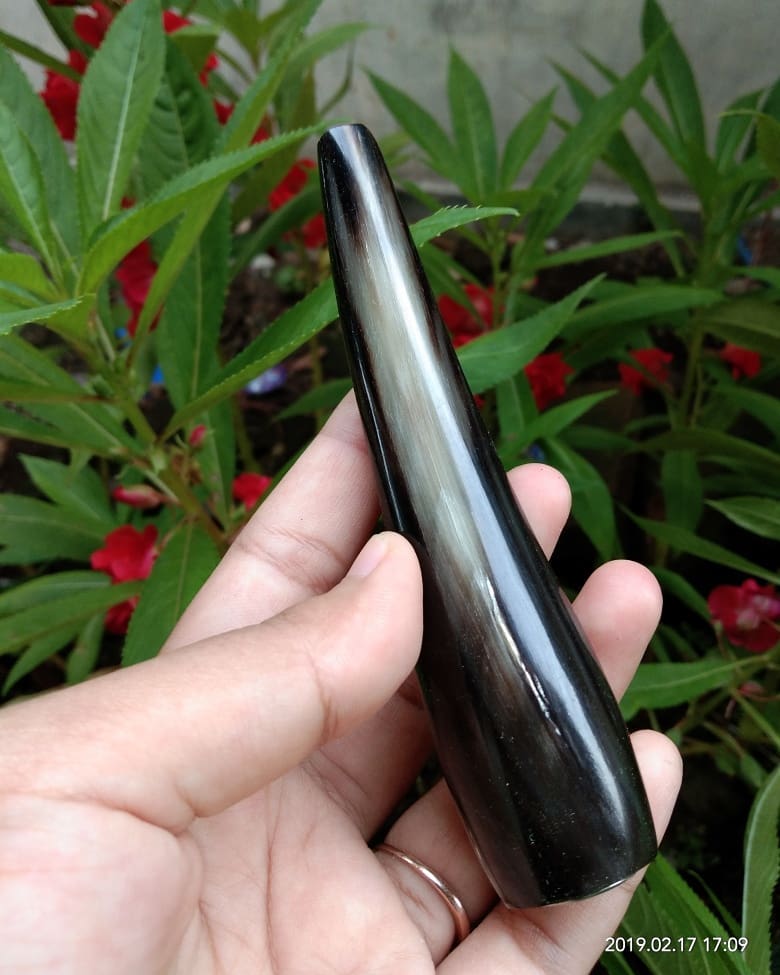 Pipa Rokok Tanduk Hitam PENDEK 10 CM Y65/pipa rokok tanduk kerbau asli ...
