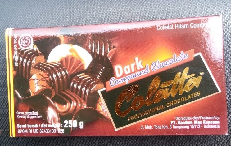 Coklat batangan, coklat hitam compund, coklat batang merk Colatta berat ...
