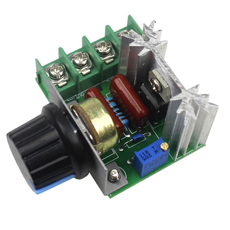 2 Pcs Speed Controller for AC Motor AC 220V 2000W Thyristor Motor Speed ...