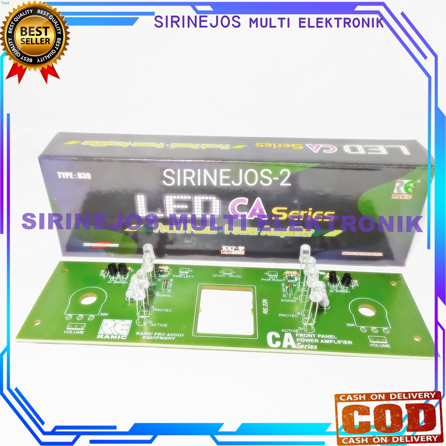 PANEL DEPAN FRONT PANEL BOX AMPLIFIER SERI CA BY RANIC 839 | Lazada Indonesia