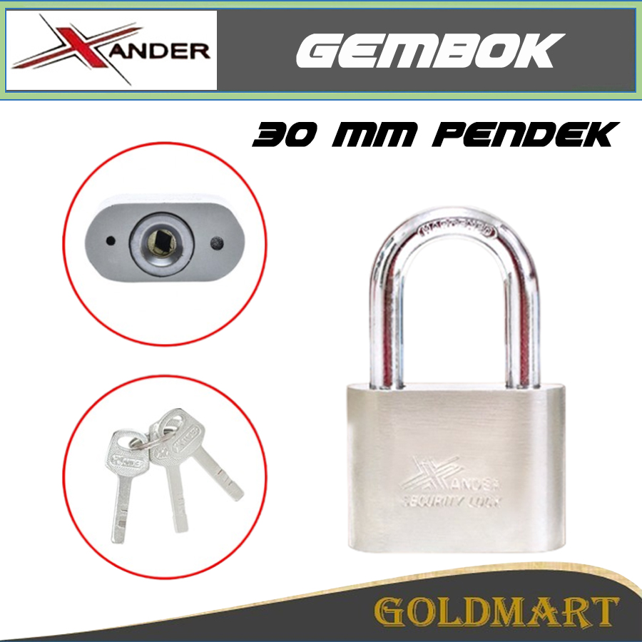 Gembok 30 - 60 mm Pendek Security Lock 3 Kunci Xander | Lazada Indonesia