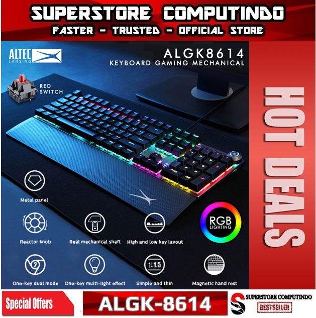 Keyboard Gaming Mechanical Altec Lansing ALGK-8614 RGB | Lazada Indonesia