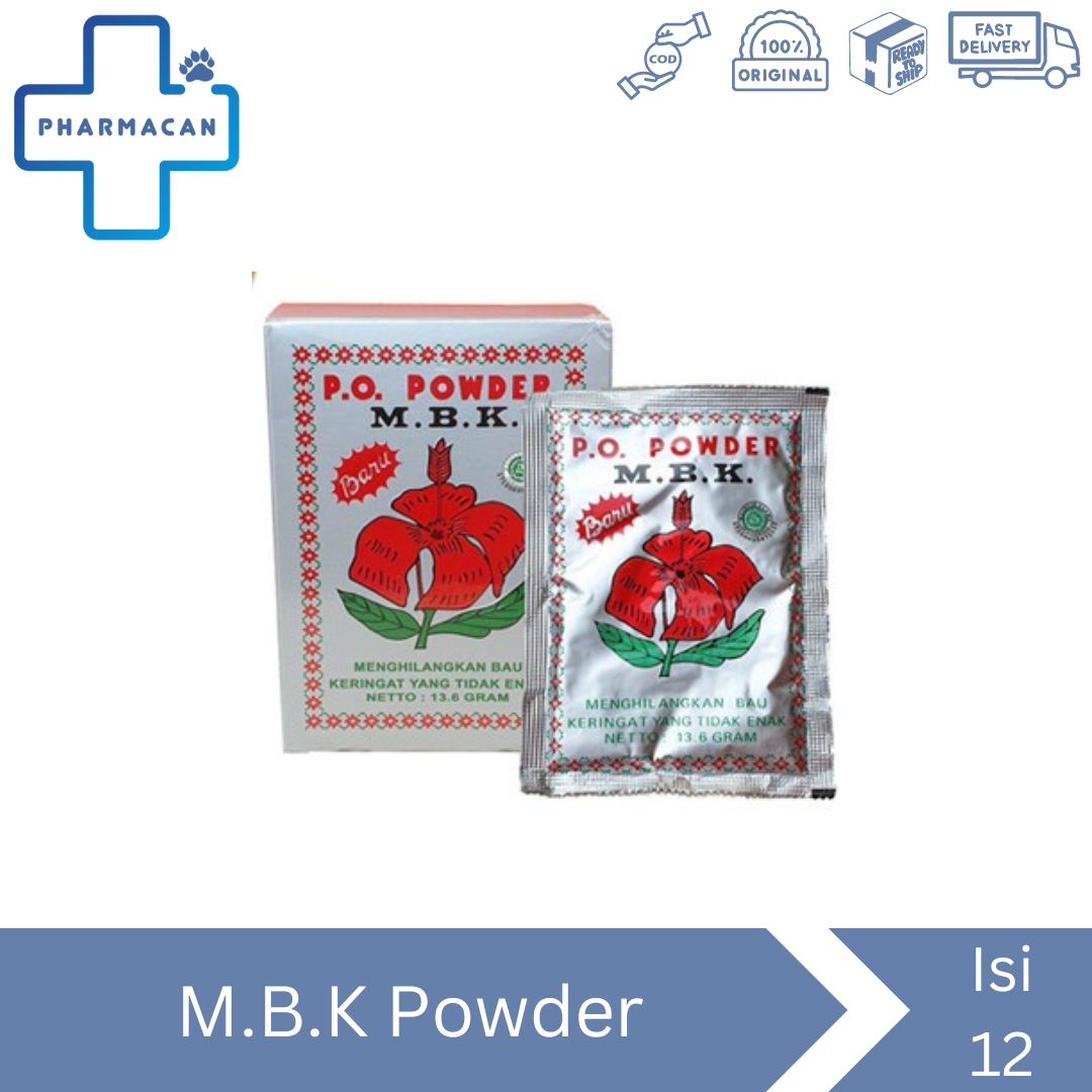 Bedak Tabur MBK Silver Deodorant | 1 Box isi 12 Sachet - Bedak Tabur ...