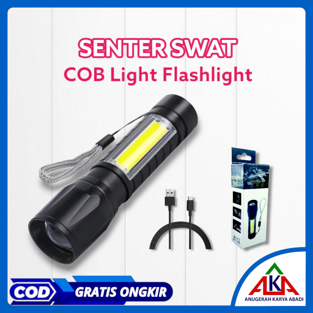 Senter Swat Mini SX-511 LED Zoom Super Terang Police Light Rechargeable | Lazada Indonesia