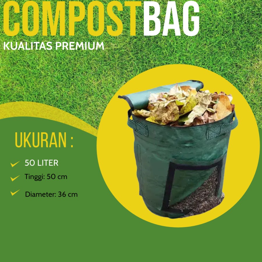 Compost Bag Tas Kompos PLANTER BAG Olah Limbah Daun Sampah Organik ...