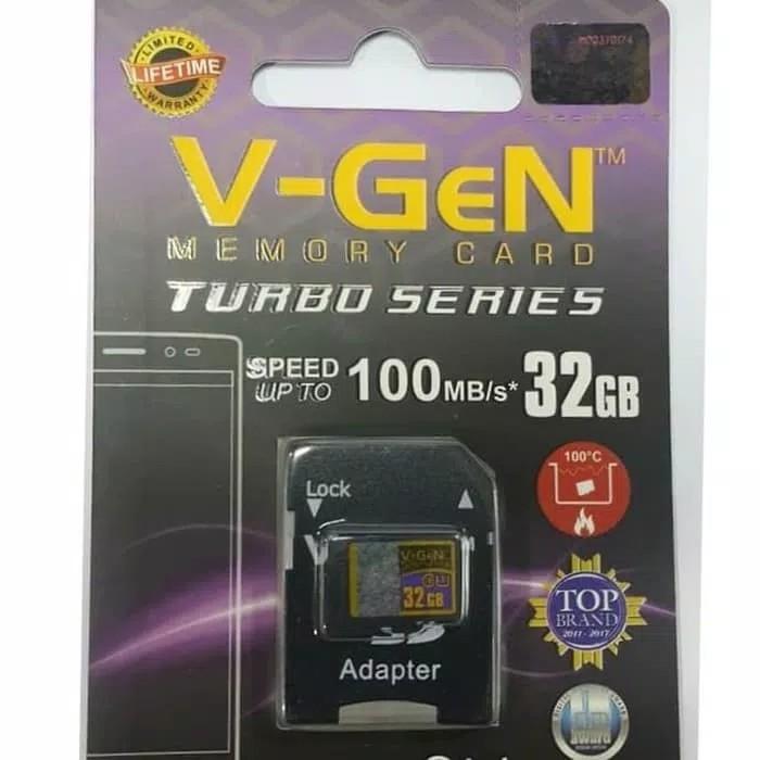 Memori Micro SD V-GeN Memory Card 32gb + adaptor Turbo Class 10 Vgen ...