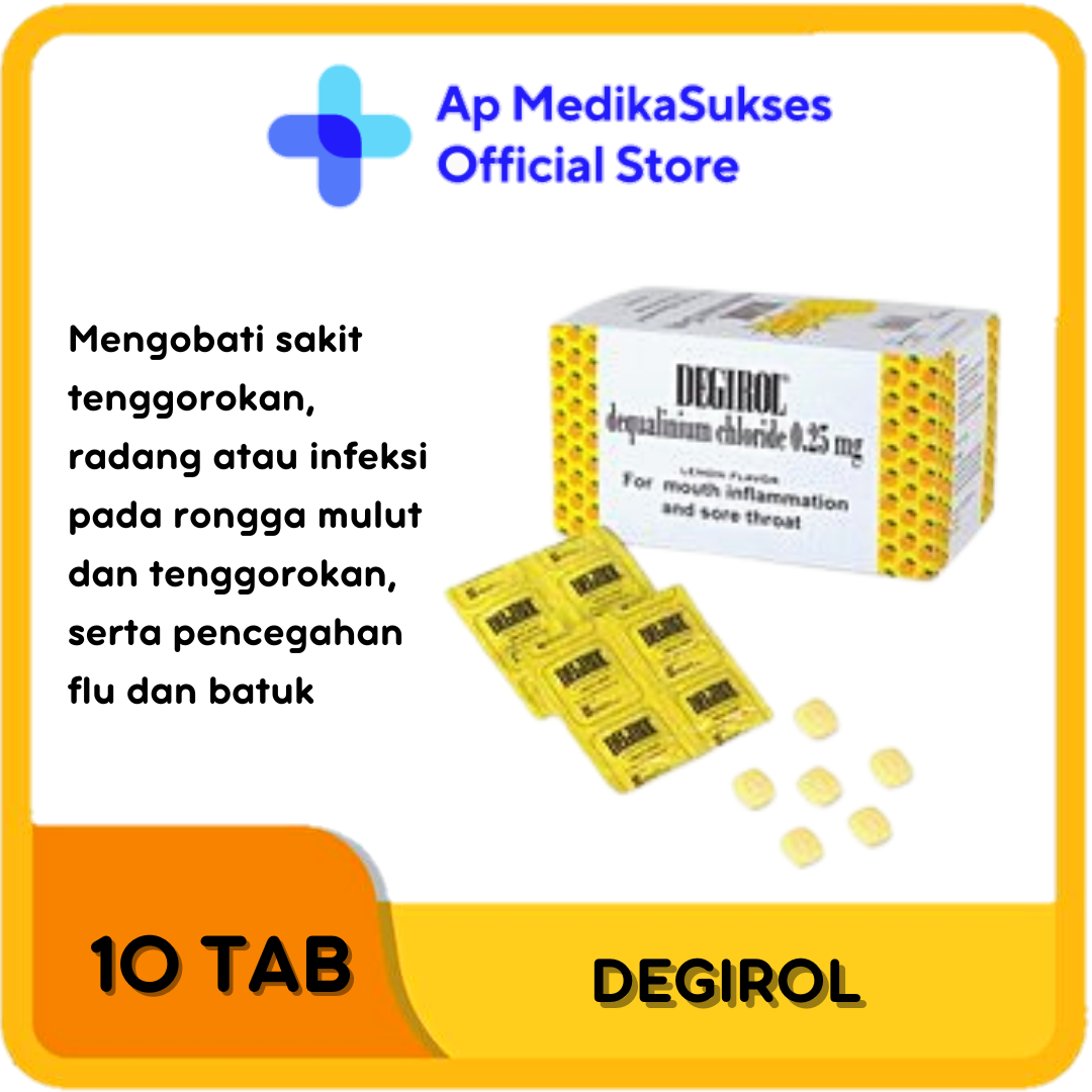 Degirol Obat Sakit Tenggorokan Dan sariawan | Lazada Indonesia