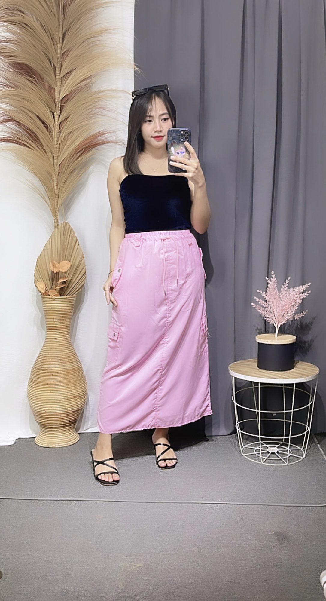 SHINE FASHION - ROK ZIZE CARGO KATUN POLY / SKIRT KOREAN STYLE FANCY ...