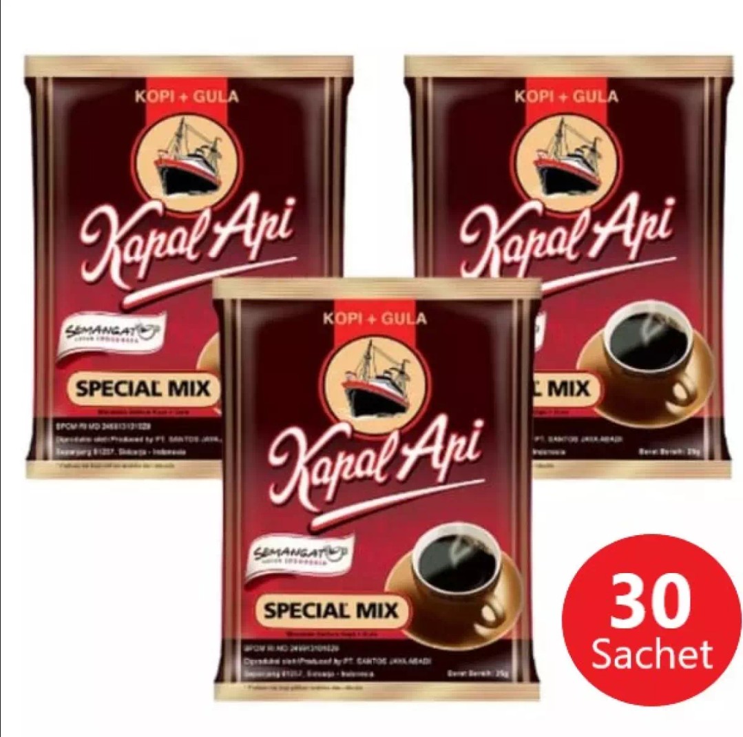 PAKET 120 Sachet - KOPI KAPAL API Special Mix Kopi + Gula / Kopi Kapal ...