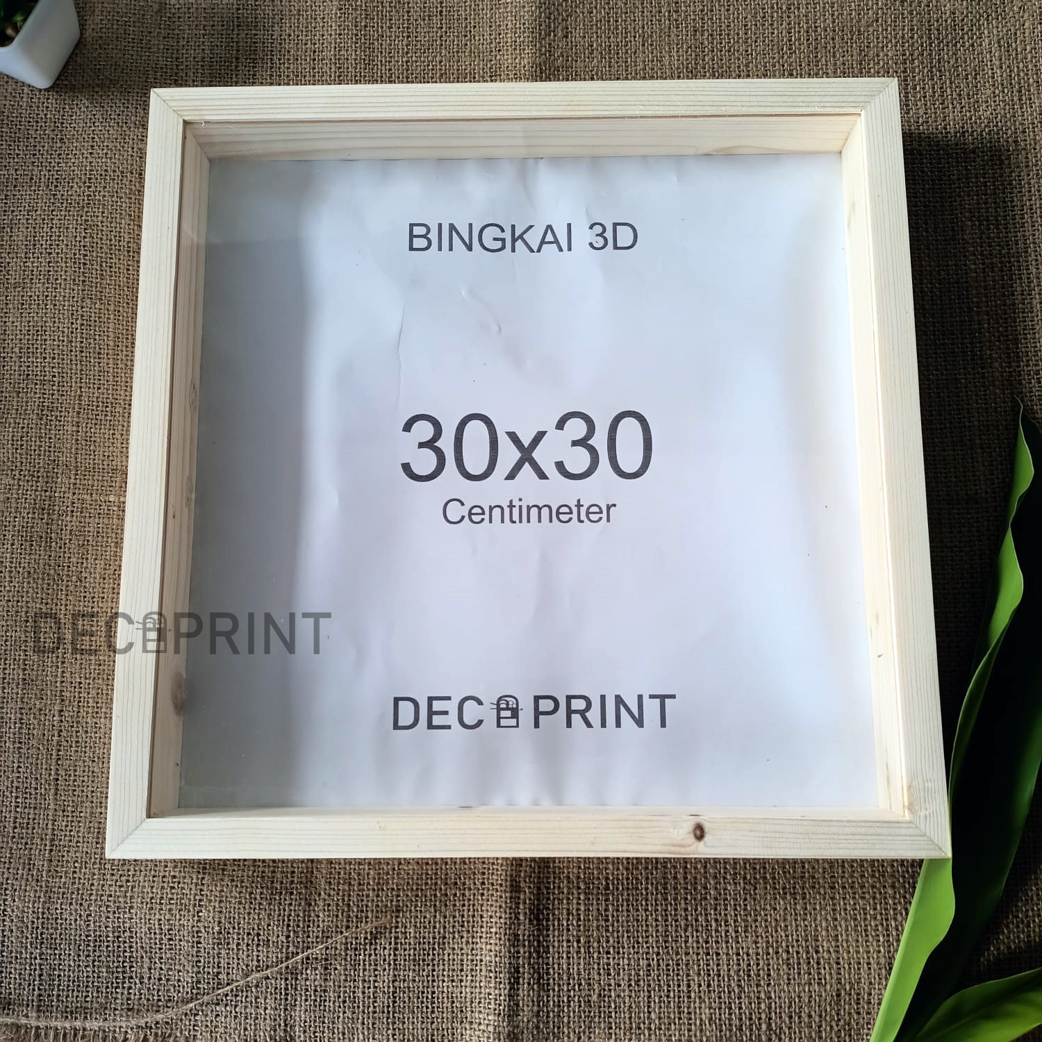 Bingkai 3D Kayu Akrilik 30x30 cm Bingkai Kayu Untuk Mahar Bingkai 3D ...