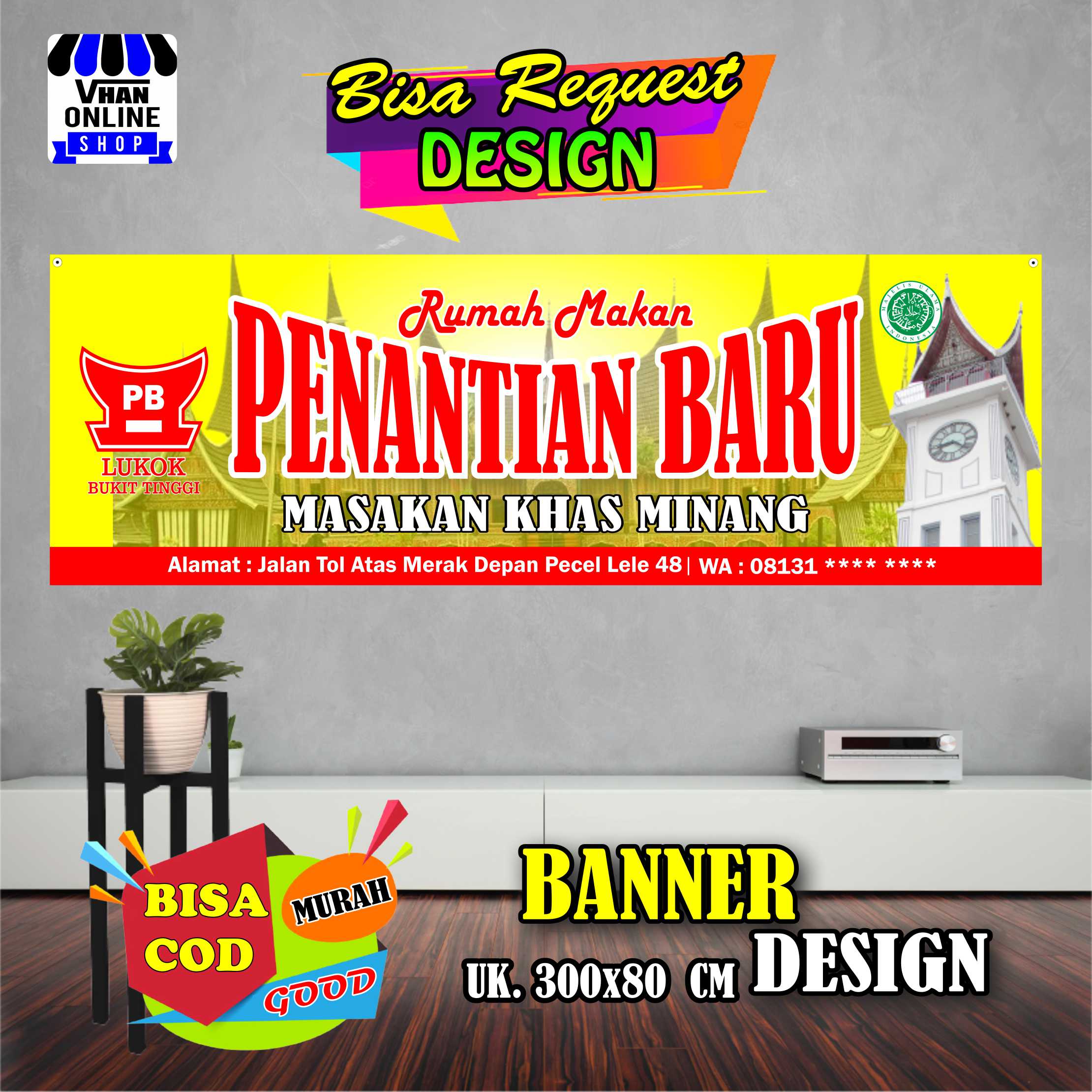 Spanduk Banner Rumah Makan Minang, Masakan Khas Minang, Masakan Khas ...