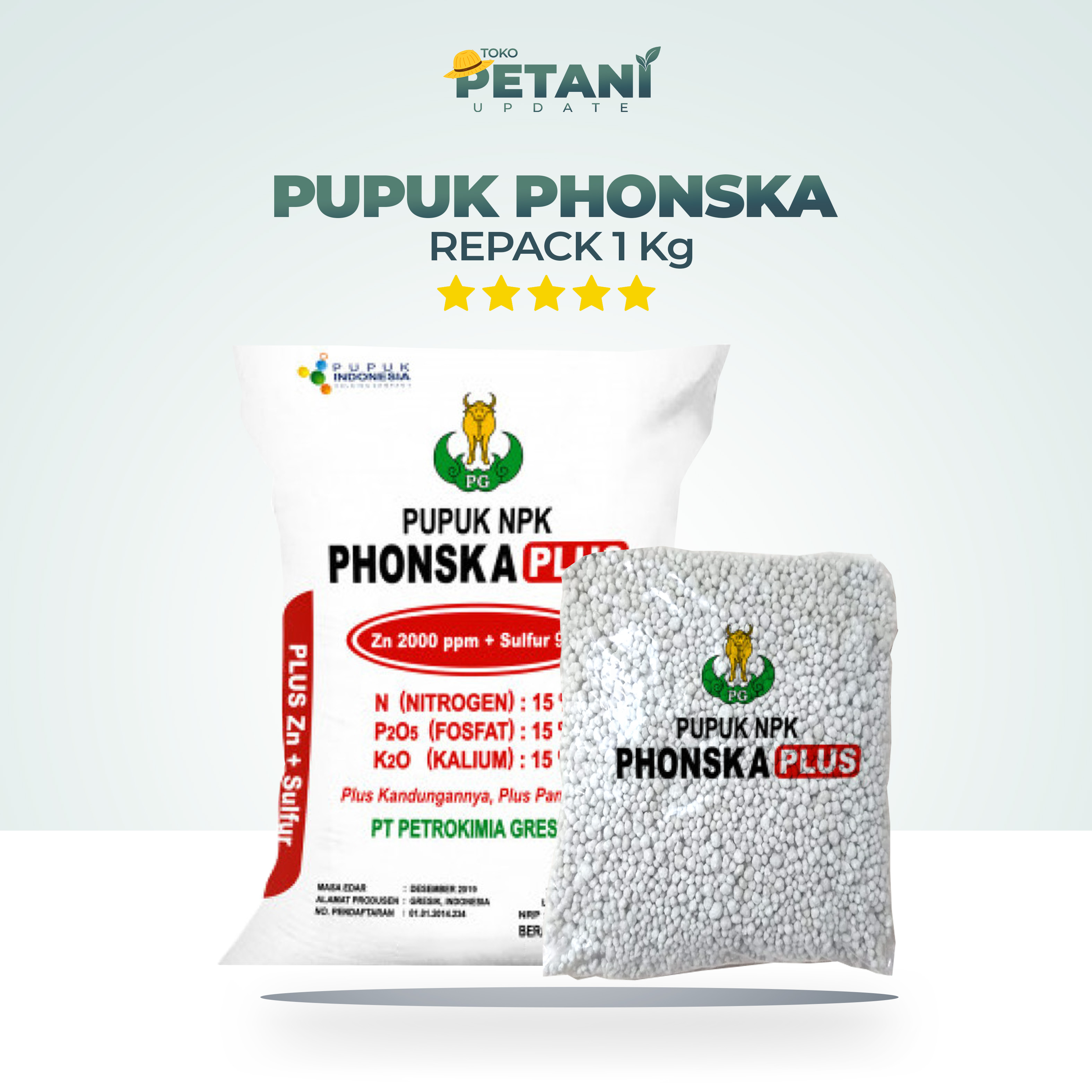 Pupuk Phonska Plus 15 15 15 Repack 1kg | Lazada Indonesia