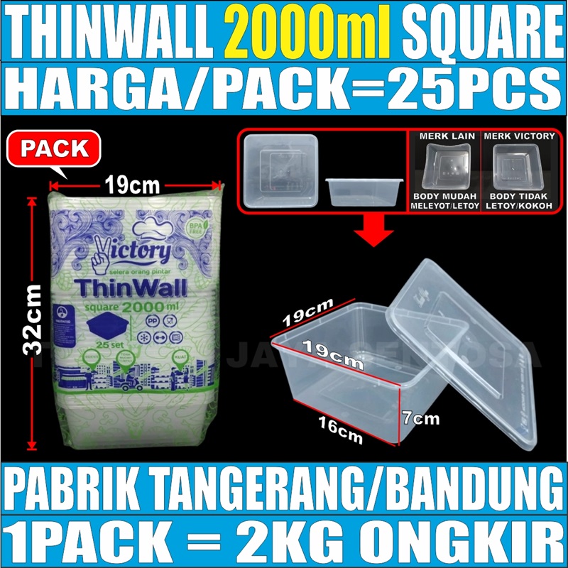 Thinwall SQ Tebal 1000ml / SQ 1500ml / SQ 2000ml / SQ 3000ml Per Pack ... Thinwall SQ Tebal 1000ml / SQ 1500ml / SQ 2000ml / SQ 3000ml Per Pack ...