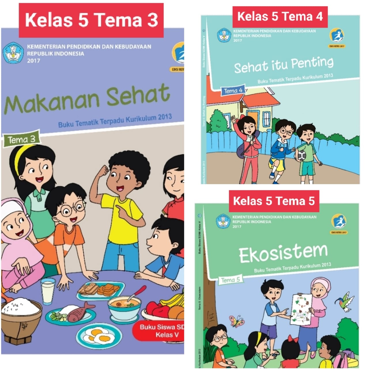 Buku Tematik Kelas 5 Tema 3. 4 .5 Revisi 2017 Kurikulum 13 | Lazada Indonesia