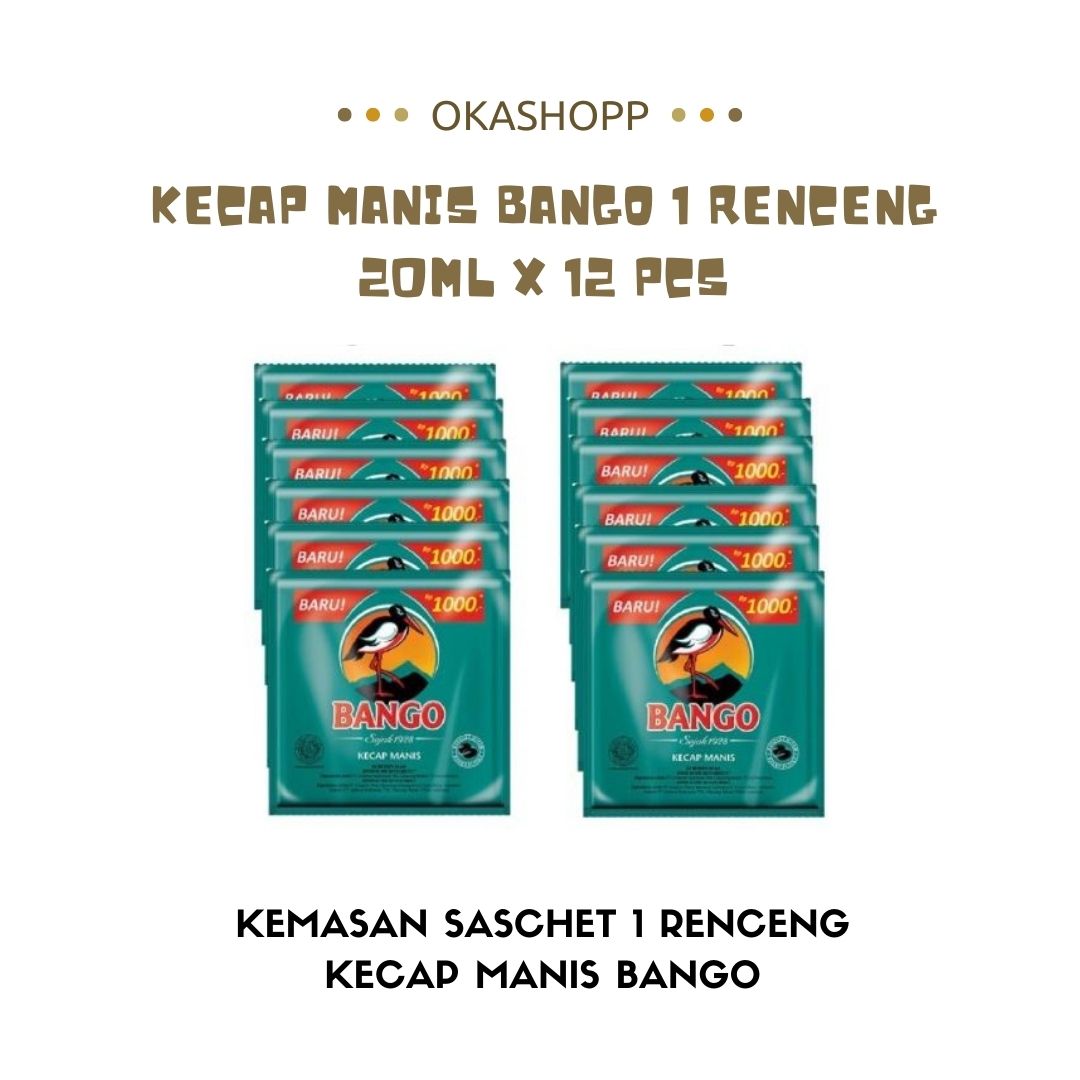 Bango Kecap Manis 20ml x 12pcs 1 Renceng Kemasan Sachet | Lazada Indonesia