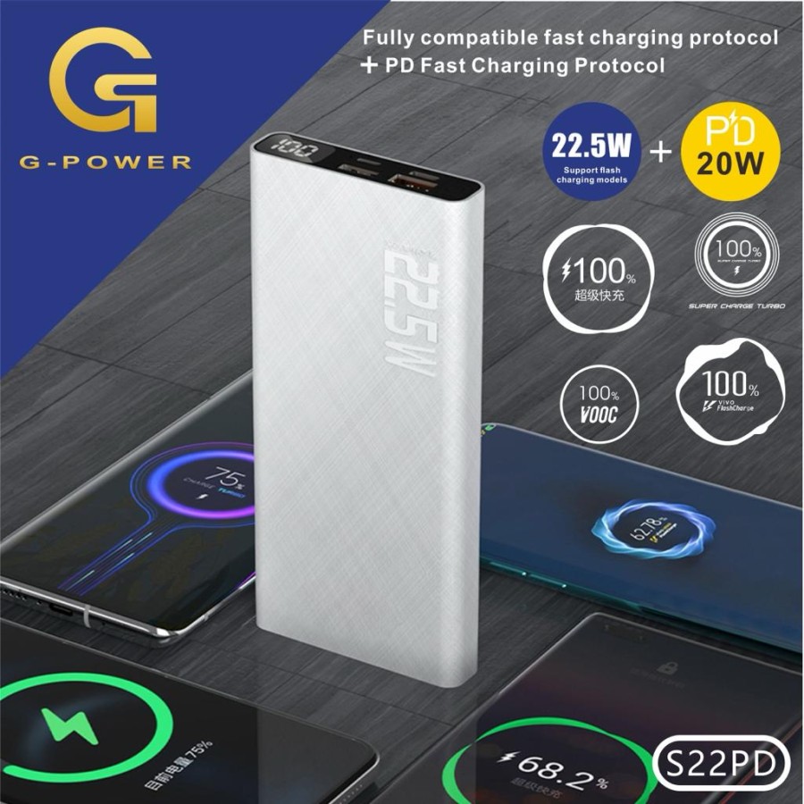 G-Power Powerbank S22PD 10000 mAh | Lazada Indonesia