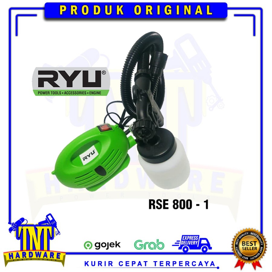 SPRAY GUN ELECTRIC RSE 800-1 RYU / MESIN SEMPROT CAT WATERBASE RYU ...