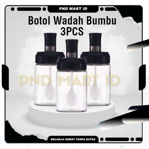Wadah Botol Bumbu Dapur Murah Grosir (isi 3 pcs) Sendok Gula Serbaguna ...