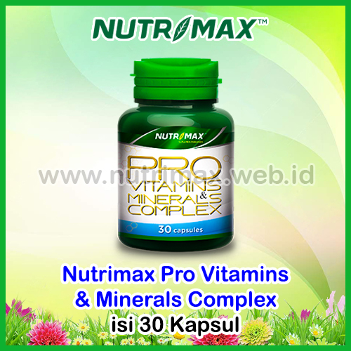 Nutrimax Pro Vitamins And Minerals Complex Isi 30 Coral Calcium Vitamin
