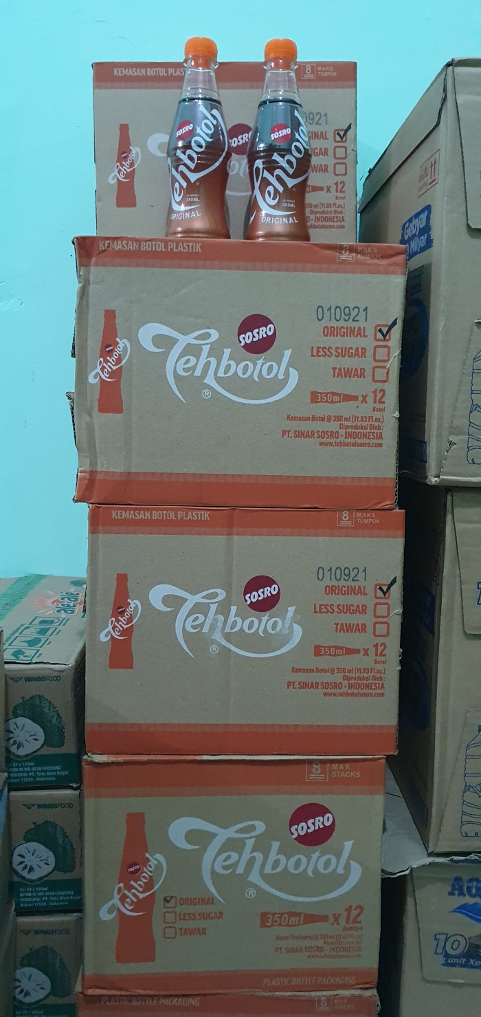 SALE TEH BOTOL SOSRO 350ML 1 DUS ISI 12 Terlaris | Lazada Indonesia