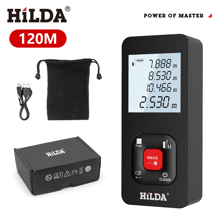 Hilda METERAN LASER DIGITAL 50M 120M LASER DISTANCE METER meteran ...