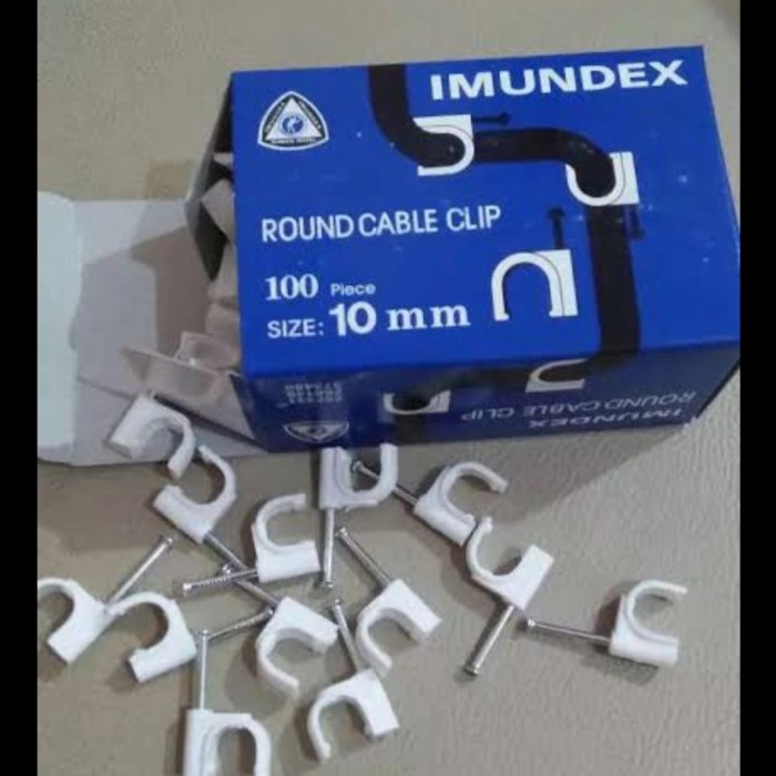 Klem kabel imundex 10mm + paku beton | Lazada Indonesia