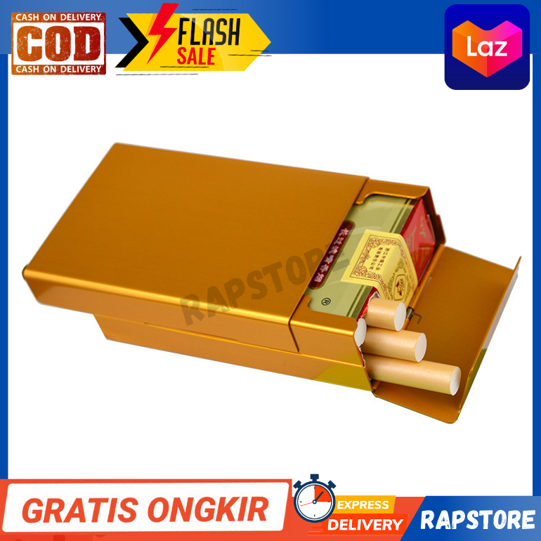 Laifu Kotak Bungkus Rokok Elegan Aluminium Slider Cigarette Case / Case ...