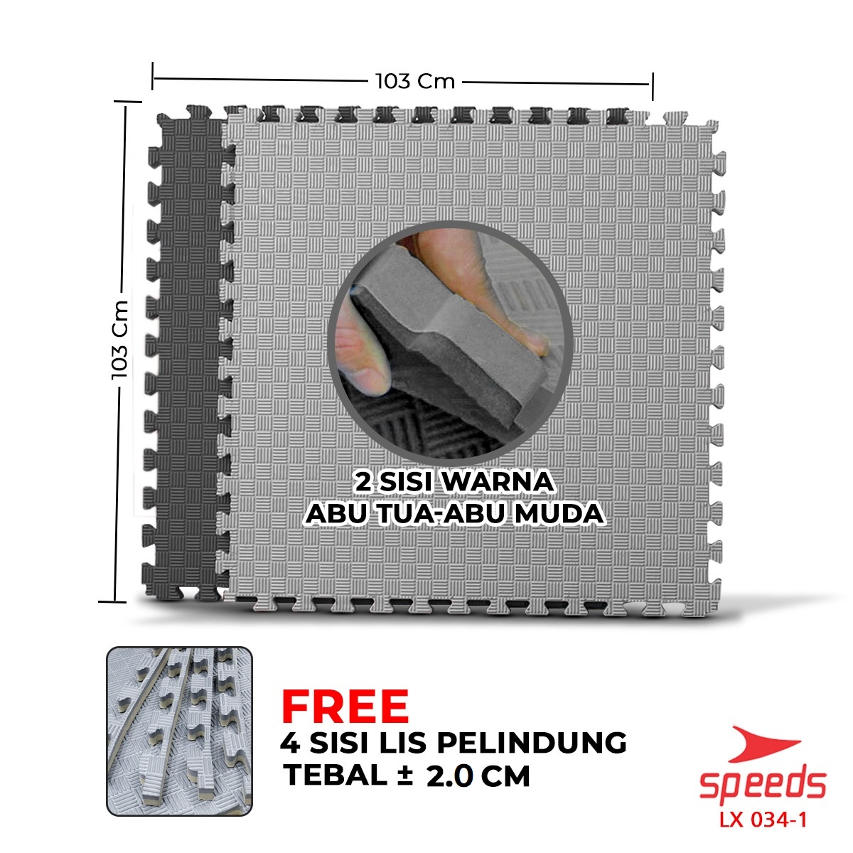 SPEEDS Matras Karate Taekwondo Matras Puzzle Matras Eva Beladiri Matras ...