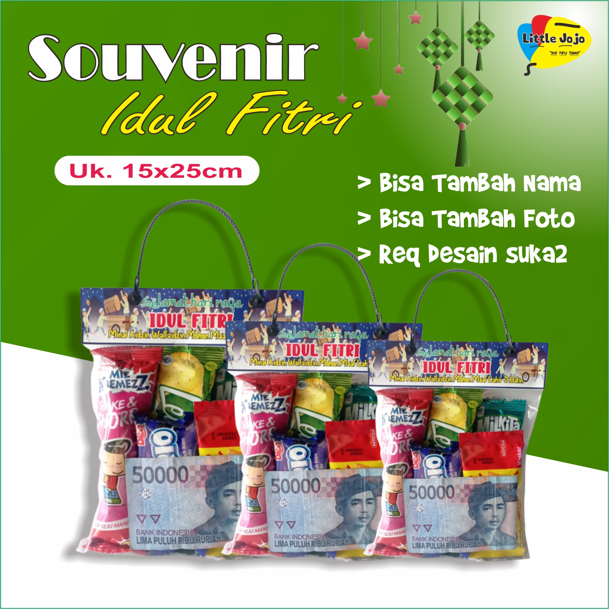 LABEL SNACK IDUL FITRI PLASTIK SNACK IDUL FITRI ISI 10 PCS BINGKISAN ...