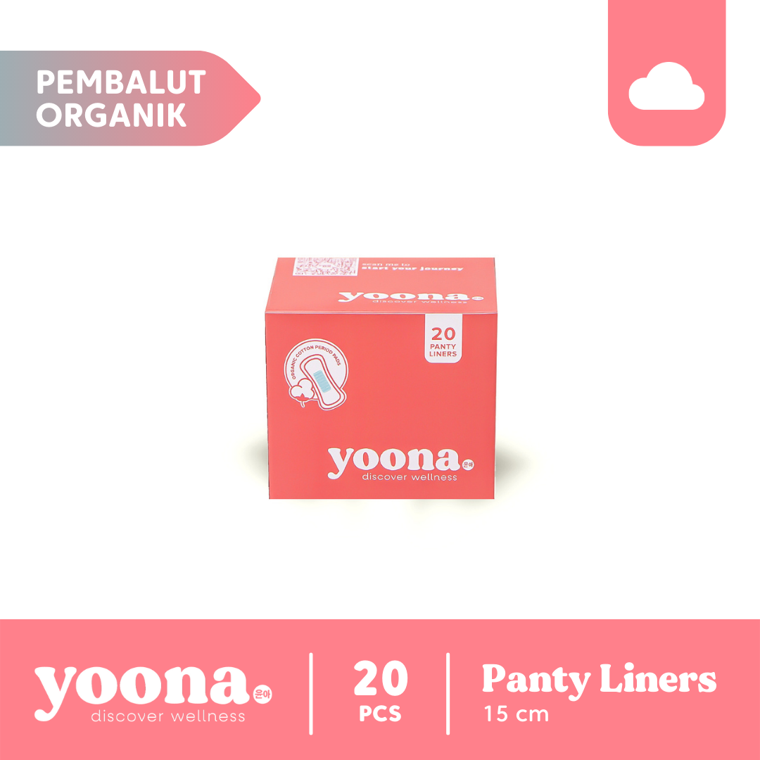 YOONA Panty Liners | 20's - 15cm / Pembalut Organik / Organic Pads ...