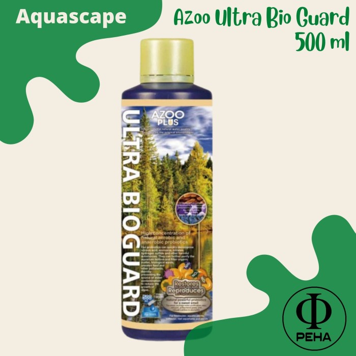 Azoo Ultra Bio Guard 500 ml - Bakteri Air Tawar Laut Pencegah Algae ...
