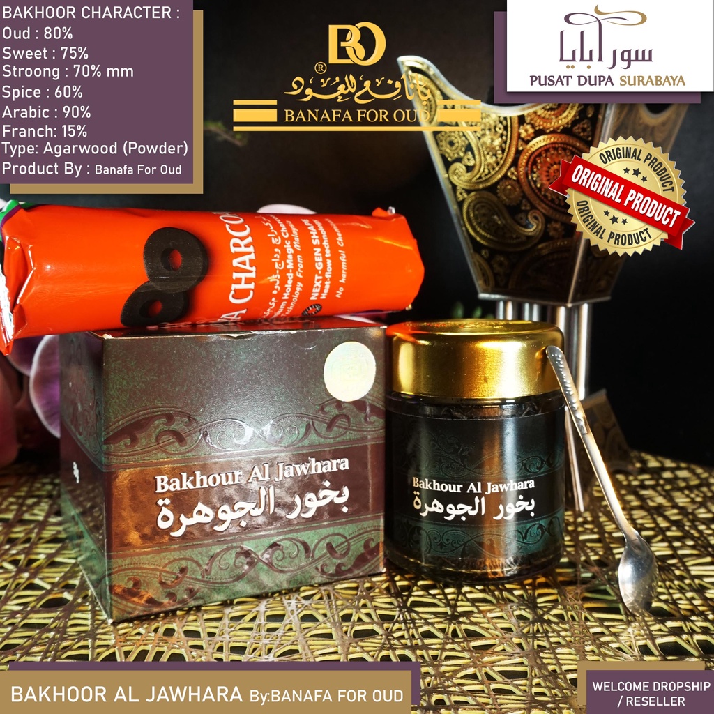 Bukhur Bakhor Dupa Al Jawhara Banafa For Oud /Tahlil/Burda/Sholawat ...